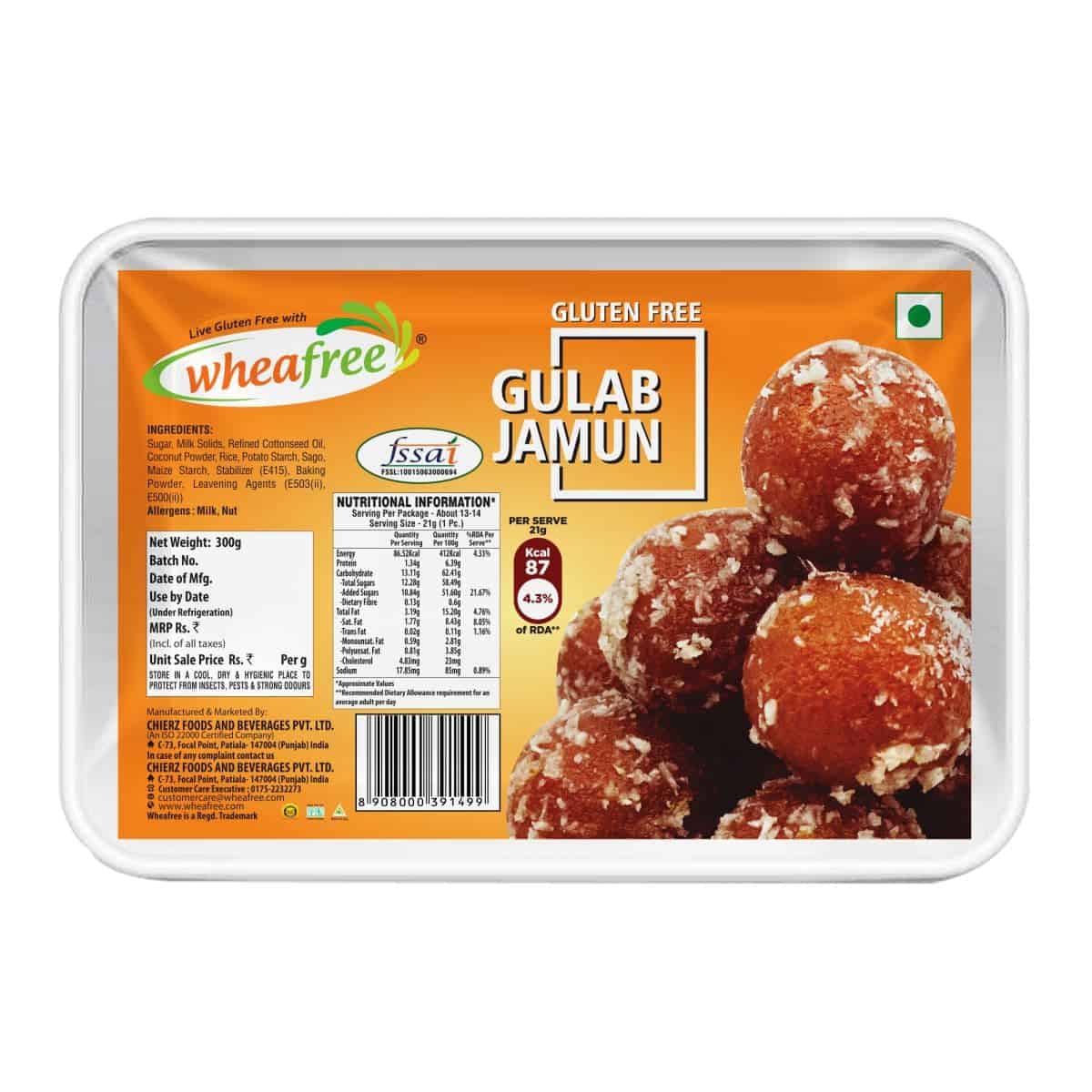 Wheafree Gulab Jamun (Delivery Only Across Delhi Ncr) – The Celiac Store