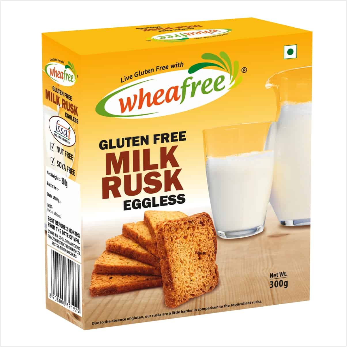 Milk Rusk Eggless – The Celiac Store