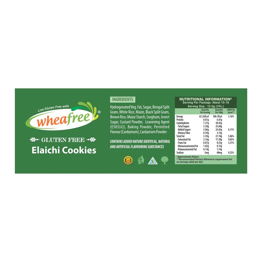 Wheafree Elaichi Biscuits 200Gm – The Celiac Store