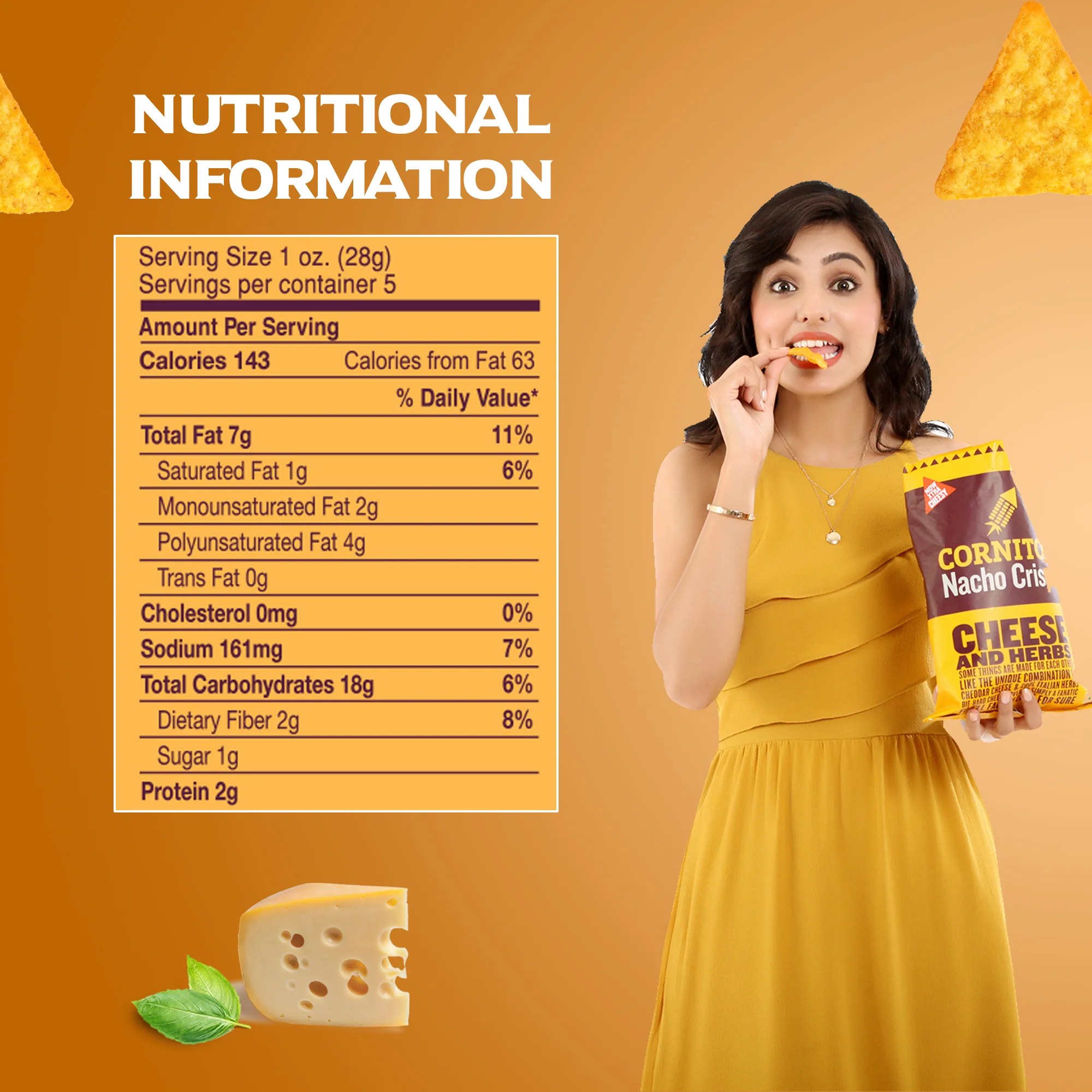 Cornitos Cheese And Herbs 60 Gms – The Celiac Store